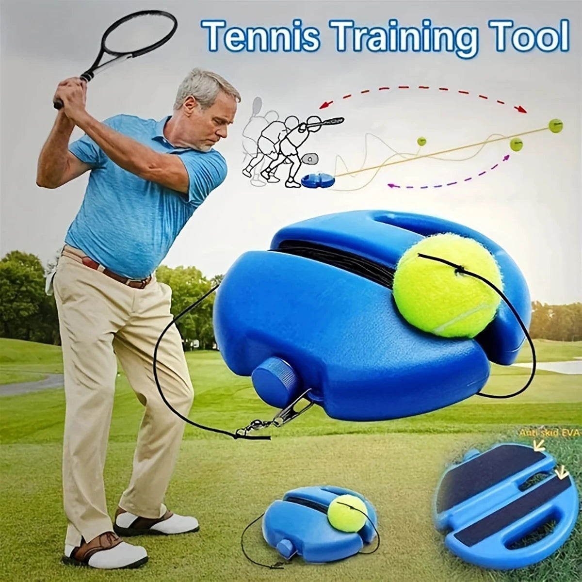 Heavy-Duty Solo Tennis & Cricket Trainer – Wildhut